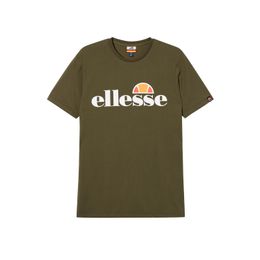 T-Shirt Ellesse "T-Shirt SL PRADO TEE 1er Pack", Herren, Gr. S, gr&uuml;n (khaki), Obermaterial: 100% Baumwolle CO., Shirts T-Shirt