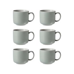 Ritzenhoff & Breker Tasse RITZENHOFF & BREKER "Kaffeetassen Jasper 240 ml 6er Set", gr&uuml;n (mint), 6 tlg., Keramik, Trinkgef&auml;&szlig;e, Tasse