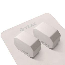 Yogablock YEAZ "Set - Yoga-Bl&ouml;cke & Handtuch NEXT LEVEL", wei&szlig;, Yogakissen