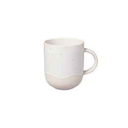 Becher "Henkelbecher Winter Glow 360 ml beige", beige, 1 tlg., Porzellan, LIKE. BY VILLEROY & BOCH, Trinkgef&auml;&szlig;e, Becher