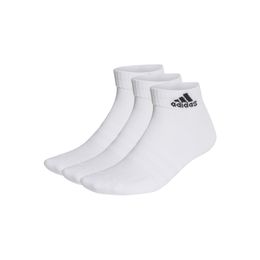 Kurzsocken adidas originals "Socken Cushioned Sportswear Ankle 3er Pack", Herren, Gr. 46-48, wei&szlig;, Obermaterial: 62% Baumwolle CO. 34% Polyester PES. 3% Elasthan EL. 1% Nylon NY., Socken