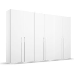 Dreht&uuml;renschrank Rauch "Kleiderschrank Schrank Garderobe W&auml;scheschrank SKAT PURE", wei&szlig; (alpinwei&szlig;), B:301cm H:223cm T:63cm, Holzwerkstoff, Schr&auml;nke, Dreht&uuml;renschrank, elegante Griffstangen und praktischer Innenausstattung MADE IN GERMANY