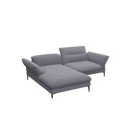 FLEXLUX "Salino, Funktionssofa mit Recamiere, Relaxsofa, Ecksofa" Sofa mit Arm- und Kopfteil-Verstellungen, Kaltschaum & Stahl-Wellen