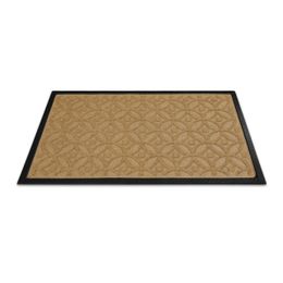 Fu&szlig;matte Wecon Home "Midnight Mosaic", honig beige, B:40cm H:4mm L:60cm, Polyester, Teppiche, Fu&szlig;matte, pflegeleicht, rutschfest, Ornamente, Innen & Au&szlig;en, Schmutzfangmatte