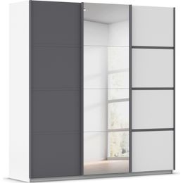 Kleiderschrank Rauch "Schwebet&uuml;renschrank OTTO&acute;s Choice Garderobe Schrank TOP ANGEBOT Avola", wei&szlig; (alpinwei&szlig;, graumetallic, leisten graumetallic), B:203cm H:229cm T:62cm, Holzwerkstoff, Schr&auml;nke, Kleiderschrank, mit eleganten Zierleisten in Chrom, Schwarz oder Wei&szlig; MADE IN GERMANY, Topseller