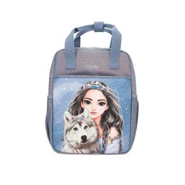 Rucksack Depesche "Rucksack WOLF TOPModel 12 x 20 x 27 cm blau", Kinder, Gr. B/H/T: 26cm x 32cm x 13cm, blau, Polyester, Rucks&auml;cke Rucksack
