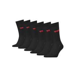 Levi's Kurzsocken LEVI'S "Socken 6er Pack", Herren, Gr. 39-42, schwarz, Obermaterial: 74% Baumwolle CO. 21% Polyester PES. 3% Elasthan EL. 2% Polyamid PA., Socken