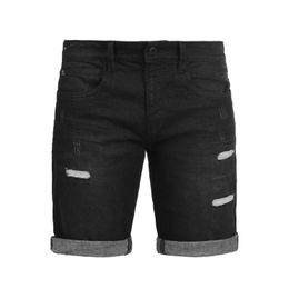 Jeansshorts INDICODE "Jeansshorts IDHallow", Damen, Gr. M, N-Gr, schwarz, Web, Obermaterial: 98% Baumwolle CO. 2% Elasthan EL., Basic, regular fit kurz, Jeans Jeansshorts
