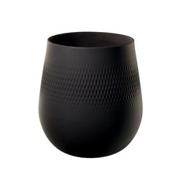 Villeroy & Boch Dekovase VILLEROY & BOCH "Vase Manufacture Collier 23 cm", schwarz (noir), Vasen