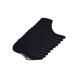 Jack & Jones Sneakersocken JACK & JONES "Socken JACDONGO SOCKS 10 PACK JNR 10er Pack", M&auml;dchen, Gr. 33-37, schwarz, Obermaterial: 72% Baumwolle CO. 26% Polyester PES. 2% Elasthan EL., Socken Sneakersocken