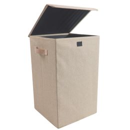 Faltbox Vcm "W&auml;schekorb W&auml;schebox Stoffbox mit Deckel Dreso M", beige (creme), Aufbewahrungsboxen