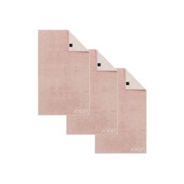 JOOP! G&auml;stehandtuch JOOP "G&auml;stetuch Classic Frottier 3er Pack", rosa (nude), B:30cm, Obermaterial: 100% Baumwolle CO., Handt&uuml;cher
