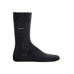 Kurzsocken BOSS "Socken Marc RS Uni CC 1er Pack", Herren, Gr. 43-46, grau (anthrazit), Obermaterial: 98% Baumwolle CO. 2% Elasthan EL., Socken