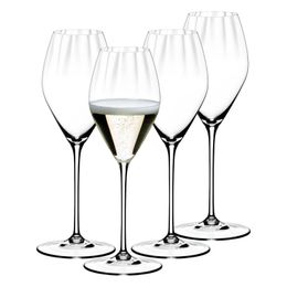 Champagnerglas "Champagnergl&auml;ser Performance 375 ml 4er Set transparent", bunt (transparent), Glas, RIEDEL THE WINE GLASS COMPANY, Trinkgef&auml;&szlig;e