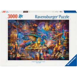 Puzzle Ravensburger "Drachenbibliothek", bunt, Puzzles, KinderB:121cm H:80cm, Pappe, Motiv, Made in Germany, B:121cm H:80cm