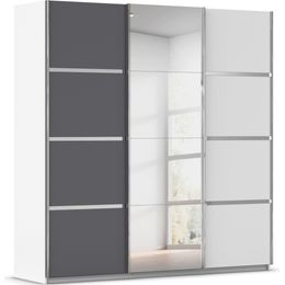 Kleiderschrank Rauch "Schwebet&uuml;renschrank OTTO&acute;s Choice Garderobe Schrank TOP ANGEBOT Avola", wei&szlig; (alpinwei&szlig;, graumetallic, leisten chrom), B:203cm H:210cm T:62cm, Holzwerkstoff, Schr&auml;nke, Kleiderschrank, mit eleganten Zierleisten in Chrom, Schwarz oder Wei&szlig; MADE IN GERMANY, Topseller