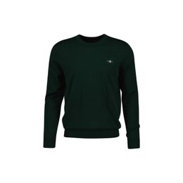 Sweater Gant "Strickpullover CLASSIC COTTON C-NECK", Herren, Gr. XXL, gr&uuml;n (gr&uuml;n (tartan gr&uuml;n)), Obermaterial: 100% Baumwolle CO., Sweatshirts Sweater