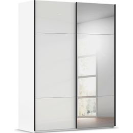 Schwebet&uuml;renschrank Rauch "Kleiderschrank Schrank Garderobe Schlafzimmerschrank CONTIDO", wei&szlig; (alpinwei&szlig;, glas kristallwei&szlig;), B:162cm H:223cm T:68cm, Holzwerkstoff, Schr&auml;nke, Schwebet&uuml;renschrank, aus hochwertigem Material in 6 Breiten 2 Griff-Farben MADE IN GERMANY