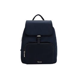 Rucksack Tamaris "Rucksack TAS Khiria", Damen, Gr. B/H/T: 26cm x 28cm x 9cm, blau (blau 500), Polyester, Rucks&auml;cke Rucksack