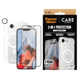 CARE BY PANZERGLASS Handyh&uuml;lle "Flagship 3-in-1 Set", transparent, B:11cm H:2,5cm T:19,5cm, H&uuml;llen, Backcover, Schutzh&uuml;lle, Handyschutzh&uuml;lle, Case, Schutzcase, sto&szlig;fest