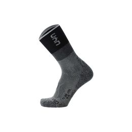 Kurzsocken uyn "Socken 1er Pack", Herren, Gr. 42-44, grau (grau, schwarz), Obermaterial: 50% Polyamid PA. 47% Lyocell CLY. 3% Elasthan EL., Socken