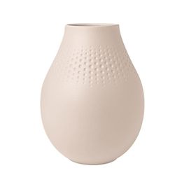 Villeroy & Boch Dekovase VILLEROY & BOCH "Vase Perle Manufacture Collier 20 cm", beige, Vasen