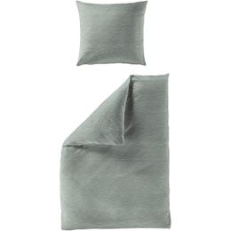 Bettw&auml;sche Bierbaum "Chic Uni", gr&uuml;n (lind), B/L: 200cm x 200cm, 1 Stk., 2 Stk., Seersucker, B/L: 80cm x 80cm & 80cm x 80cm, 3 Stk., Seersucker, Obermaterial: 100% Baumwolle, Bettw&auml;sche, Bettw&auml;sche, Schickes Unidesign: Modern und elegant f&uuml;r jedes Schlafzimmer