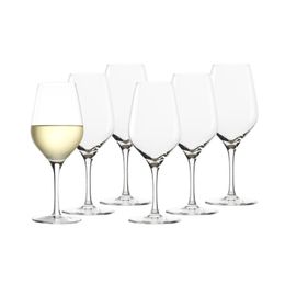 Weinglas ST&Ouml;LZLE "Universalgl&auml;ser Exquisit 420 ml 6er Set transparent", bunt (transparent), Glas, Trinkgef&auml;&szlig;e, Weinglas