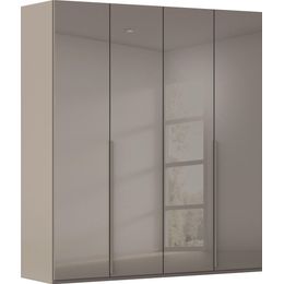 Dreht&uuml;renschrank Rauch "Kleiderschrank Schrank Garderobe W&auml;scheschrank BESTSELLER MONTCLAR", fango, glas fango, griffe fango, B:201cm H:223cm T:60cm, Holzwerkstoff, Schr&auml;nke, Dreht&uuml;renschrank, Front in Glas/Hochglanz/Dekor/Grauspiegel in 5 Breiten MADE IN GERMANY, Topseller