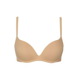 Push-up-BH LISCA "Push up BH ohne B&uuml;gel Maya", Damen, Gr. 70, Cup B, beige (powder beige), Obermaterial: 67% Polyamid PA. 33% Elasthan EL., BHs Push-up-BH