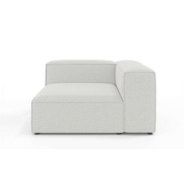 Ottomane OTTO HOME "HAILY links/rechts bestellbar, Loungem&ouml;bel, Ma&szlig;e B/T/H: 130/130/72 cm", beige (creme), B:130cm H:72cm T:130cm, 100% Polyester, Sofas, Ottomane, als Modul oder separat verwendbar, f&uuml;r individuelle Zusammenstellung
