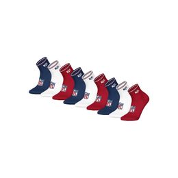 Kurzsocken NFL "Socken NFL SHIELD 9Pack Quarter Socks 9er Pack", Herren, Gr. 39-42, bunt (dunkelblau, wei&szlig;, rot), Obermaterial: 70% Baumwolle CO. 29% Polyester PES. 1% Elasthan EL., Socken