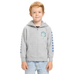 Hoodie Quiksilver "Graphic Zips", Jungen, Gr. 5(108-114cm), grau (light grau heather), Obermaterial: 55% Walkfrottier, 45% Microfaser;, Sweatshirts Hoodie