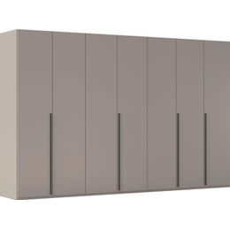 Dreht&uuml;renschrank Rauch "Kleiderschrank Schrank Garderobe W&auml;scheschrank BESTSELLER MONTCLAR", fango, griffe graphit, B:350cm H:223cm T:60cm, Holzwerkstoff, Schr&auml;nke, Dreht&uuml;renschrank, Front in Glas/Hochglanz/Dekor/Grauspiegel in 5 Breiten MADE IN GERMANY, Topseller