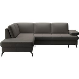 Sit & More Ecksofa SIT & MORE "Morris Jubi", anthrazit, B:238cm H:83cm T:202cm, Sofas, Ecksofa, mit Armteilfunktion & 1 Zierkissen, optional Bettfunktion
