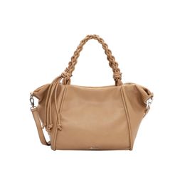 Shopper Tamaris "Shopper TAS Keona", Damen, Gr. B/H/T: 50cm x 28cm x 17cm 0, beige (sand 420), Polyurethan, Taschen Shopper