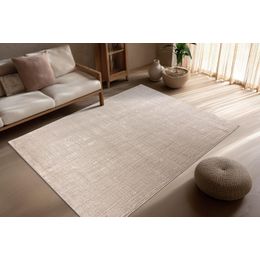 Teppich Kayoom "Bandito 125", beige, B:200cm H:11mm L:290cm, Polyester, Teppiche, Teppich, Kurzflor, Wohnzimmer