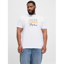 Jack & Jones PlusSize Jack & Jones PlusSize "JORCANGGU TEE SS CREW NECK FST PLS" mit Logo Print