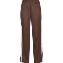 Jogginghose Karl Kani "Karl Kani Og Mesh Trackpants", Damen, Gr. M, US-Gr&ouml;&szlig;en, schwarz braun, pink, 100% Polyester, normal, Hosen Jogginghose