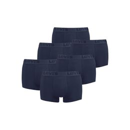 Levi's Boxershorts LEVI'S "Boxershort 6er Pack", Herren, Gr. S, blau (navy), Obermaterial: 95% Baumwolle CO. 5% Elasthan EL., Unterhosen