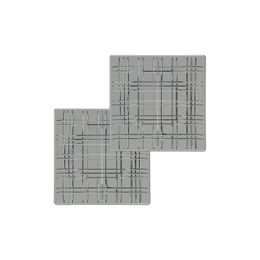 Servierplatte Nachtmann "Platten Square 21 x 21 cm 2er Set grau", grau, Glas, Servierplatten, Servierplatte