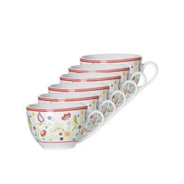 Ritzenhoff & Breker Tasse RITZENHOFF & BREKER "Kaffeetassen Shanti 180 ml 6er Set bunt", bunt, Porzellan, Trinkgef&auml;&szlig;e, Tasse