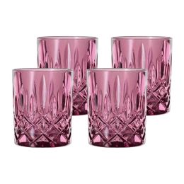 Whiskyglas Nachtmann "Whiskybecher Noblesse Vintage 295 ml 4er Set", lila (berry), 4 tlg., Glas, Trinkgef&auml;&szlig;e, Whiskyglas