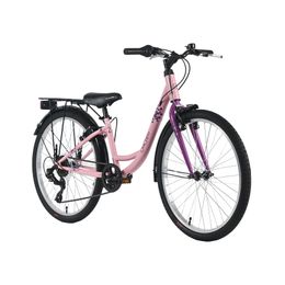 Kinderfahrrad Dacapo "Dacapo Kinderfahrrad 24" Cindy 7 G&auml;nge - Ab 8 Jahre" Gr. 32, rosa, Fahrr&auml;der, Kinder, 32cm, 24 Zoll (60,96cm) hinten: 24 Zoll (60,96cm)