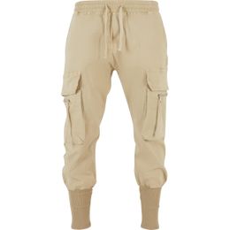 Cargohose 2Y Premium "2Y Premium Herren 2Y Basic Cargo Denim", Herren, Gr. W38, Normalgr&ouml;&szlig;en, beige, 97% Baumwolle, 3% Elasthan, unifarben, normal, Hosen Cargohose