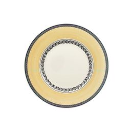 Villeroy & Boch Fr&uuml;hst&uuml;cksteller VILLEROY & BOCH "Fr&uuml;hst&uuml;cksteller Audun Fleur &oslash; 21,6 cm wei&szlig;-grau-gelb", bunt (wei&szlig;, grau, gelb), Speiseteller