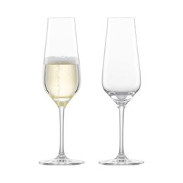 Sektglas ZWIESEL GLAS "Sektgl&auml;ser Bouquet 247 ml 2er Set transparent", bunt (transparent), 2 tlg., Glas, Trinkgef&auml;&szlig;e