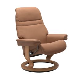 Relaxsessel stressless "Sunrise", braun (latte batick), B:79cm H:103cm T:73cm, Leder BATICK: BATICK ist ein leicht korrigiertes, durchgef&auml;rbtes und genarbtes M&ouml;belleder, bei dem die meisten Unebenheiten und Spuren in der Regel entfernt wurden.;Leder PALOMA: PALOMA ist ein durchgef&auml;rbtes Semianilin-M&ouml;belleder mit nat&uuml;rlicher Narbung.;ROHLEDER Stoff Q2 FARON: Ein fester zuverl&auml;ssiger Boucl&eacute; mit eine