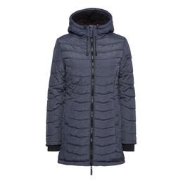 Langmantel oxmo "Parka OXNelly", Damen, Gr. M, blau (mood indigo), Obermaterial: 65% Nylon NY. 35% Polyester PES., M&auml;ntel