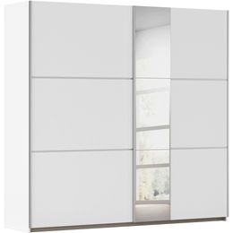 Schwebet&uuml;renschrank Rauch "Kleiderschrank Schrank Garderobe TOPSELLER ASTANA OTTO&acute;s CHOICE", wei&szlig; (alpinwei&szlig;), B:218cm H:210cm T:59cm, Holzwerkstoff, Schr&auml;nke, Schwebet&uuml;renschrank, mit 3 Spiegelelementen, Metallgriffleisten alufarbig MADE IN GERMANY, Topseller